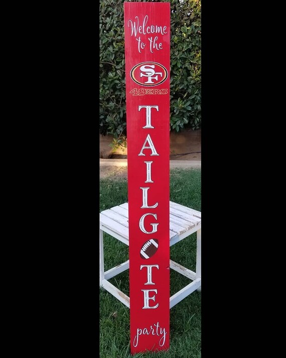 San Francisco 49ers Welcome Sign/ SF 49ers Porch Sign | Etsy