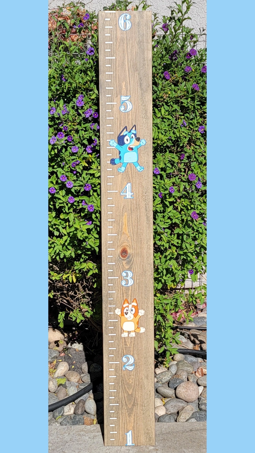 Bluey Dog Growth Chart Porch Sign/leaner - Etsy