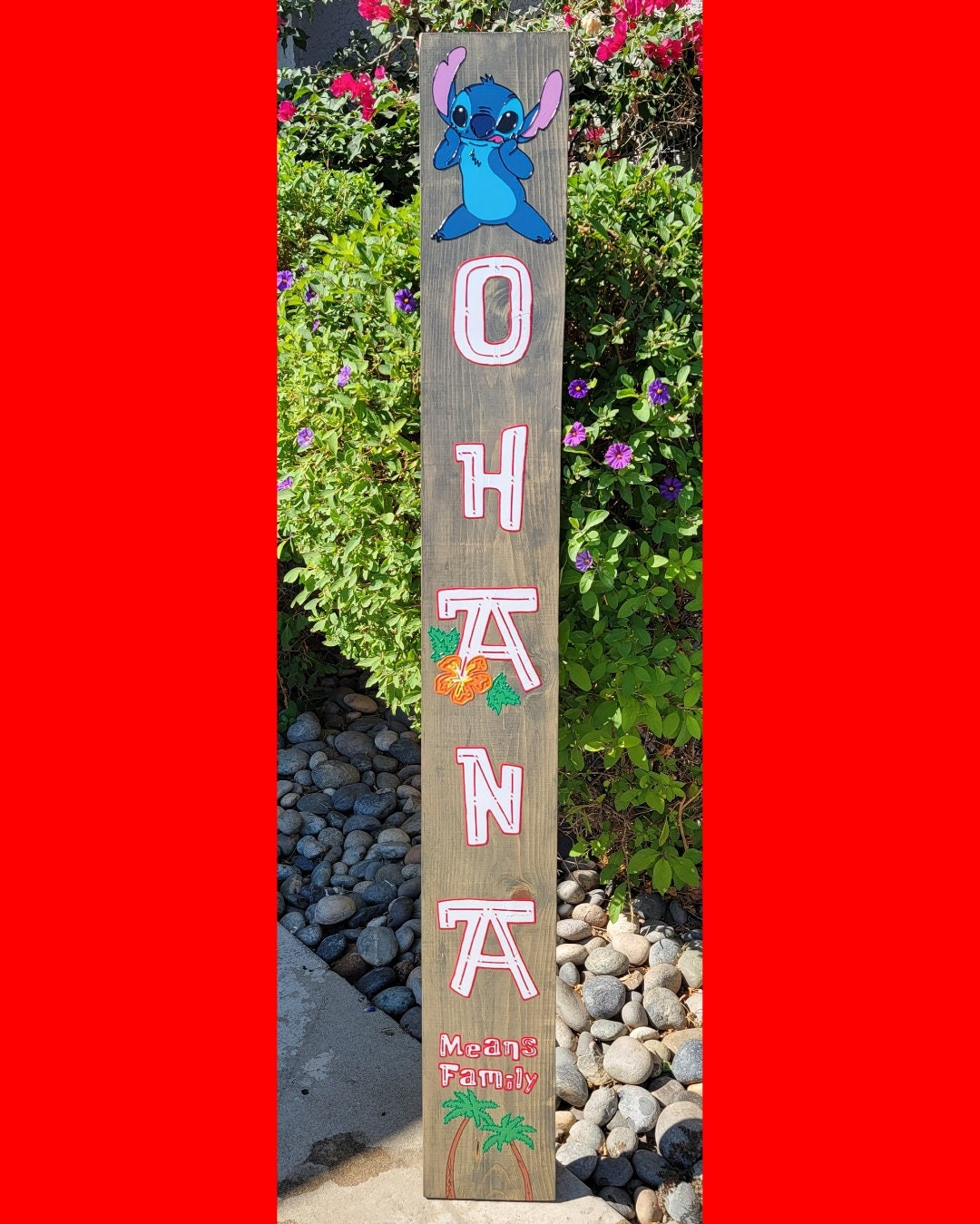 Stitch Ohana Means Family Porch Sign - Etsy