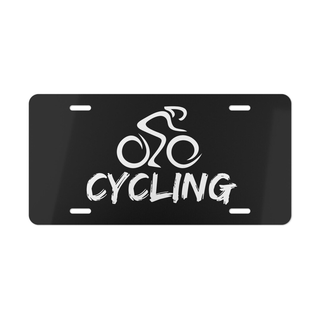 Cycling Vanity Plate - Etsy