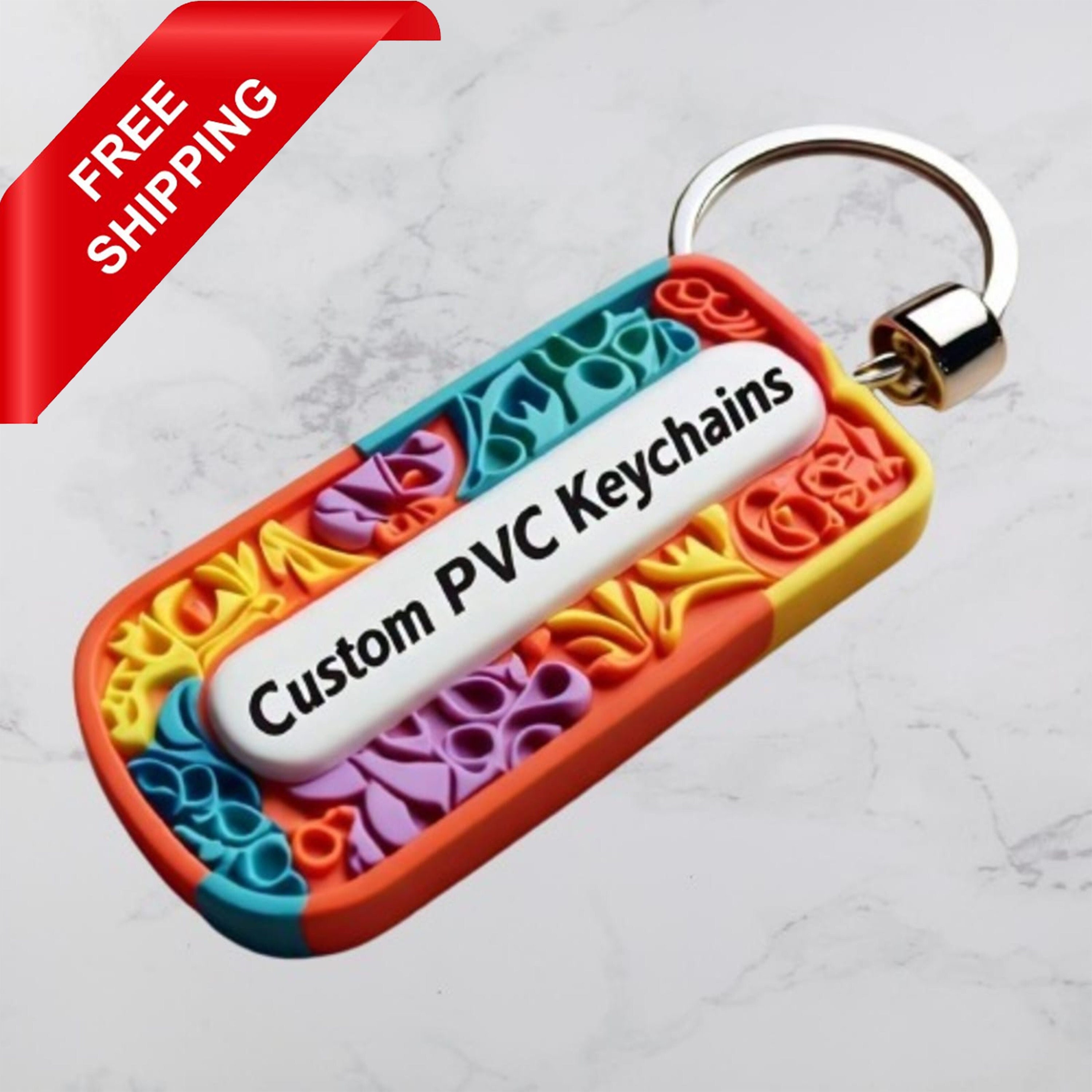 100 Pcs Hotel Motel Keychains, Personalized PVC Keychain, Rubber ...