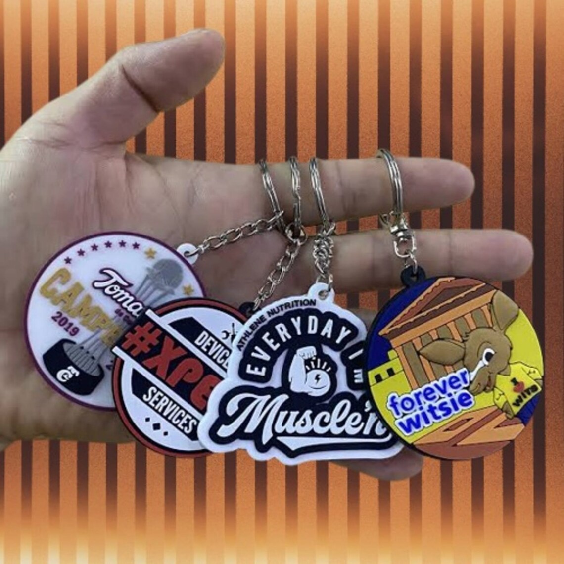 100 Pcs Hotel Motel Keychains, Personalized PVC Keychain, Rubber ...