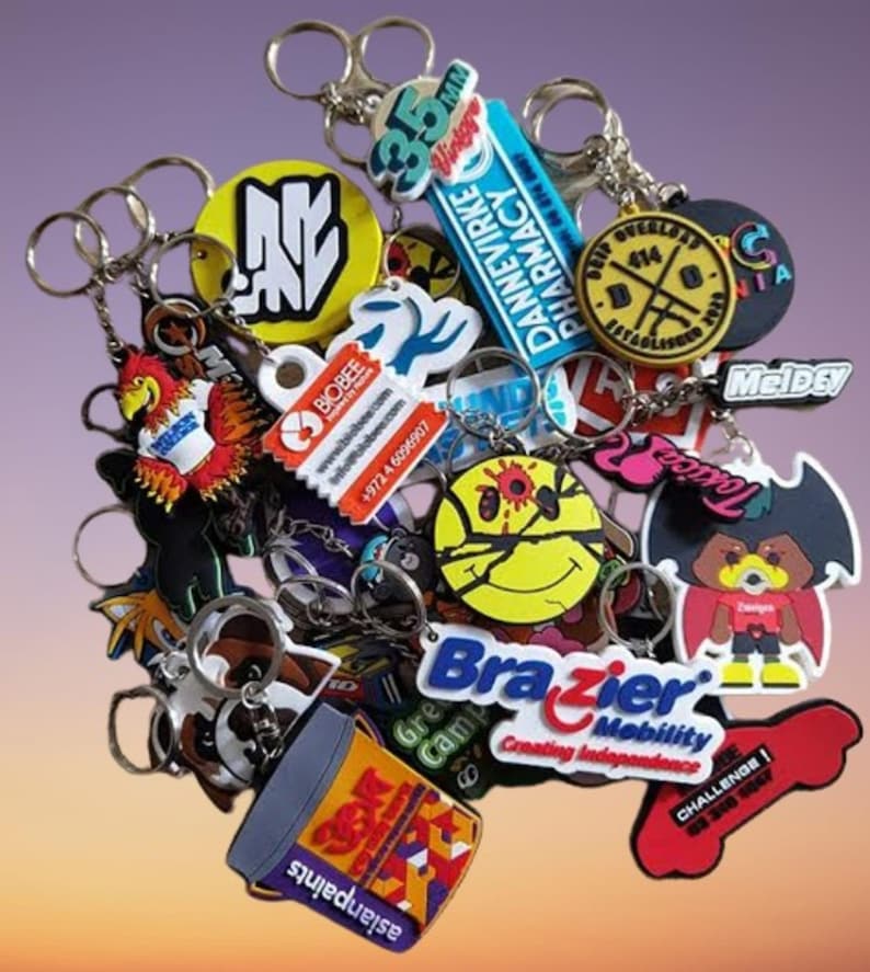 100 Pcs Hotel Motel Keychains, Personalized PVC Keychain, Rubber ...