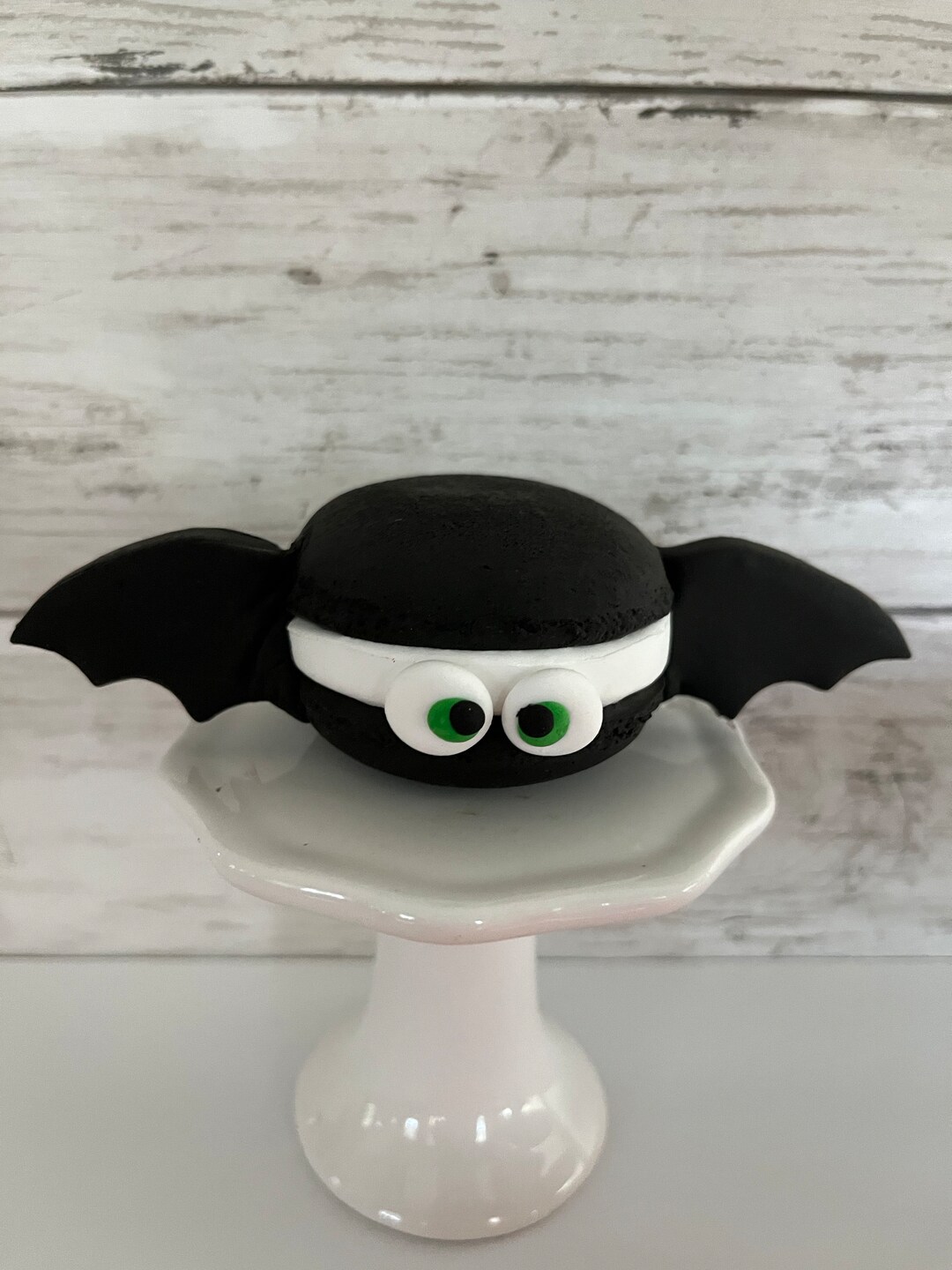 Faux Halloween Bat Macaron, Fake Halloween Macaron, Bat Decor, Spooky ...