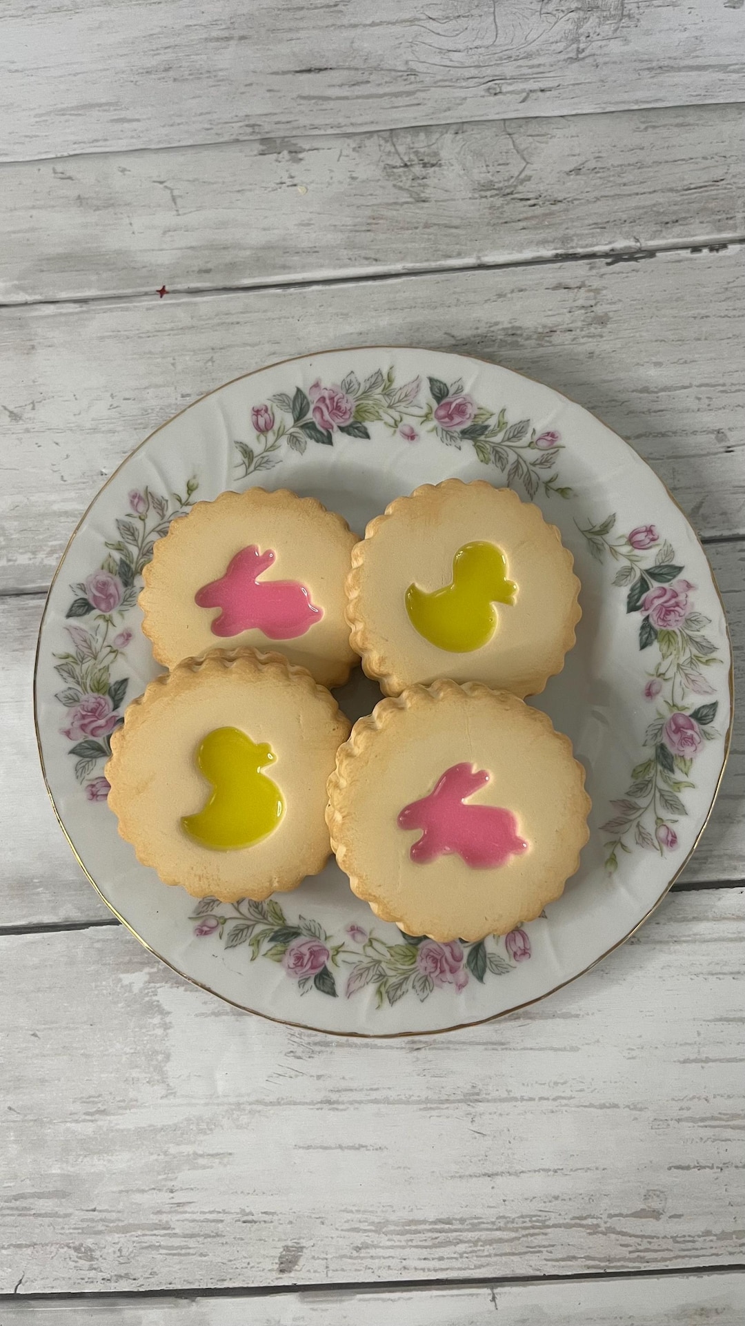 Faux Easter Linzer Cookie: Bunny or Chick Tiered Tray Decor - Etsy