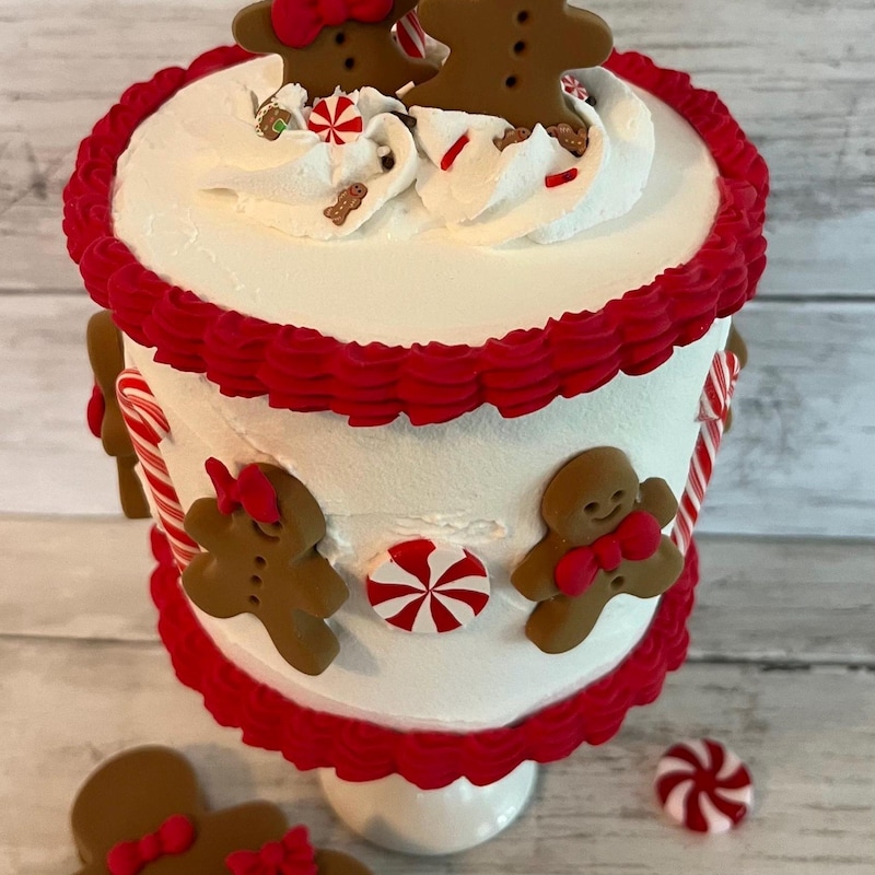 Fake Christmas Cake - Etsy