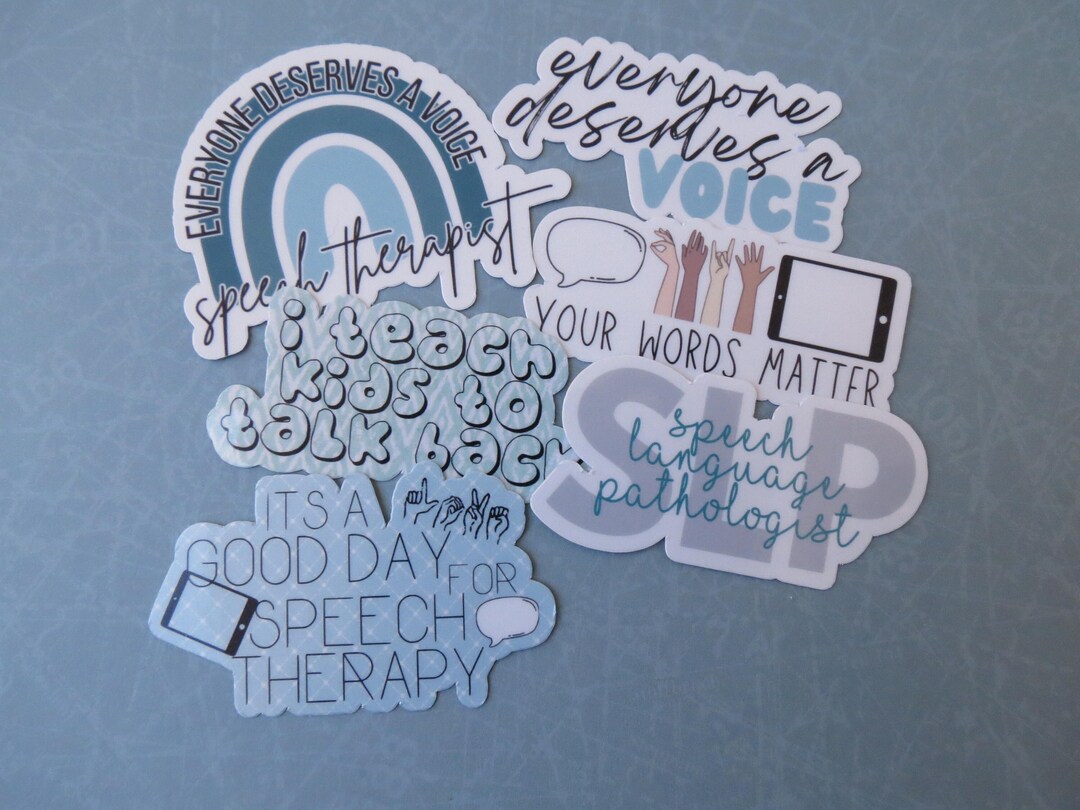 Speech Therapist Stickers SLP Speech Language Pathologist - Etsy