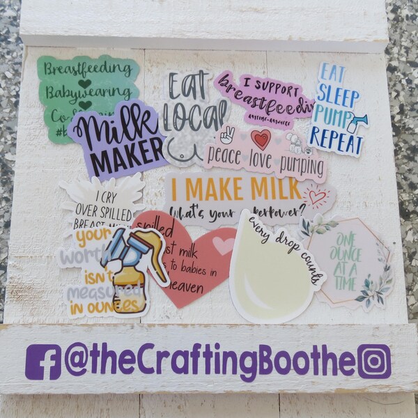 Pumping and Breastfeeding Stickers - Etsy