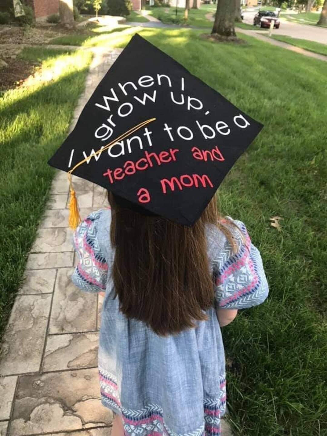 Custom Graduation Cap Preschool, Pre-k, Kindergarten When I Grow up ...