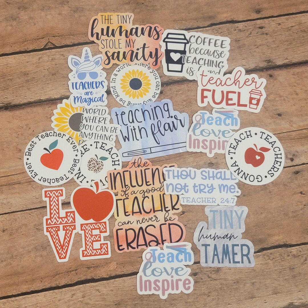 Teacher Tiny Human Tamer Sticker Early Childhood Daycare, Elementary ...