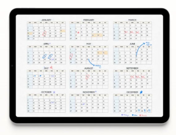 Digital Planner 2022 2023 Goodnotes Planner PREMIUM Dated - Etsy
