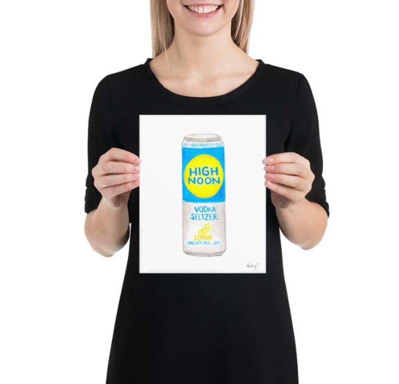Print Personalized High Noon Vodka Seltzer Watercolor pick Your Flavor ...