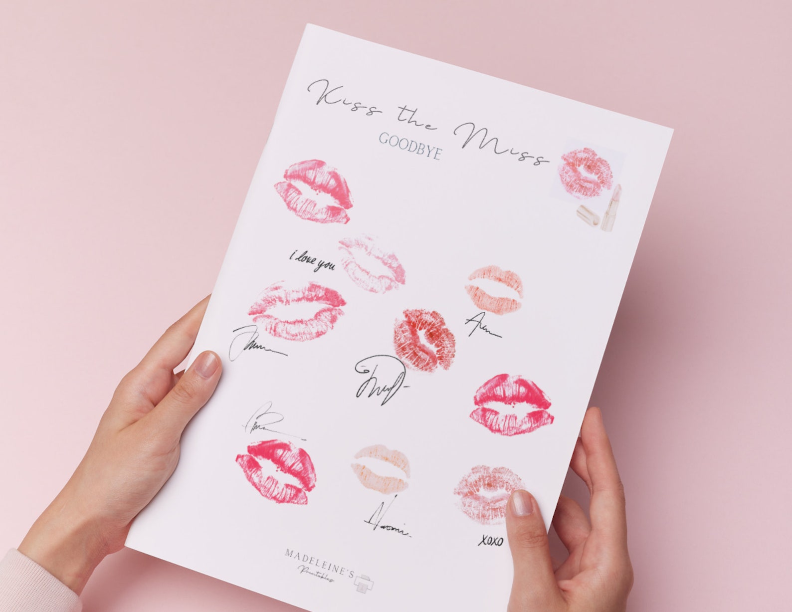 Kiss the Miss Goodbye Game Bachelorette Party Game Bridal Shower Miss ...