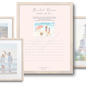 Where Were the Bride and Groom Bridal Shower Game Fun Bride and Groom ...