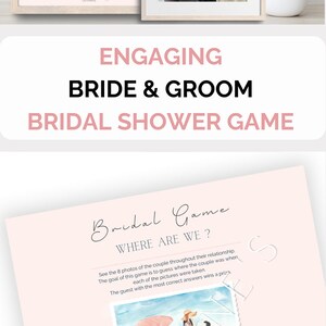 Where Were the Bride and Groom Bridal Shower Game Fun Bride and Groom ...