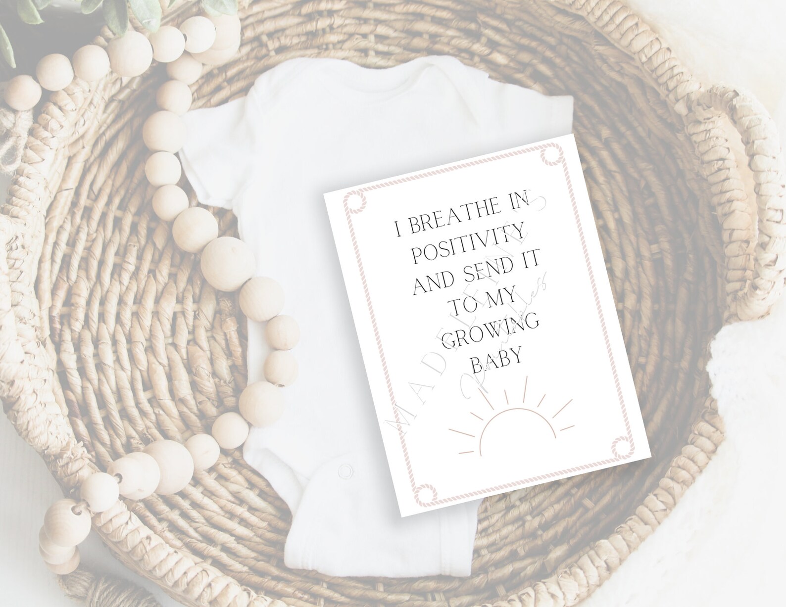 Positive Birth Affirmation Cards Baby Shower Gift Hypnobirthing Mom ...