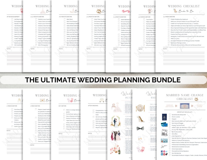 Wedding Planning Checklist Just Engaged Wedding Day Responsibility ...