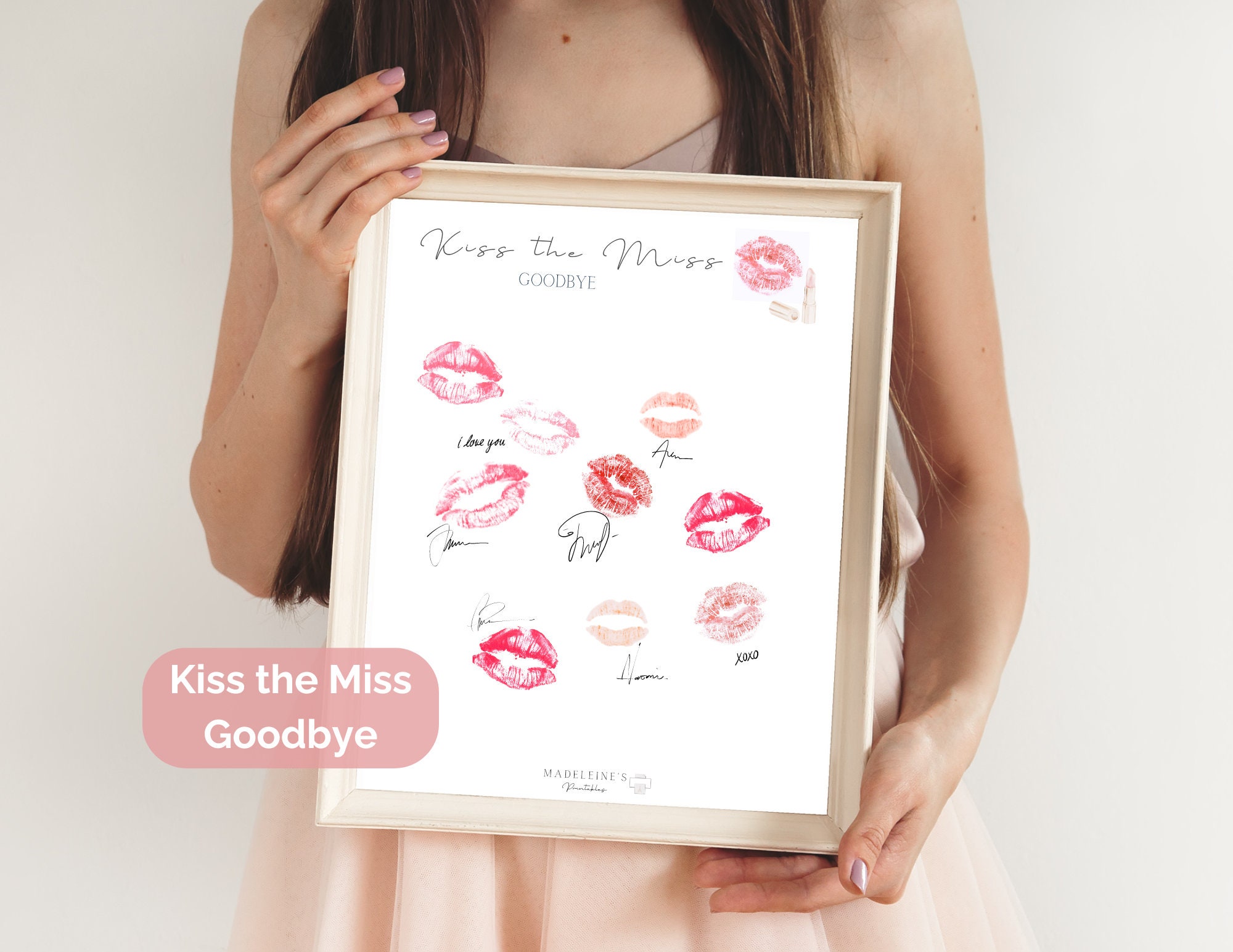 Kiss the Miss Goodbye Game Bachelorette Party Game Bridal Shower Miss ...