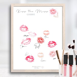 Kiss the Miss Goodbye Game Bachelorette Party Game Bridal Shower Miss ...