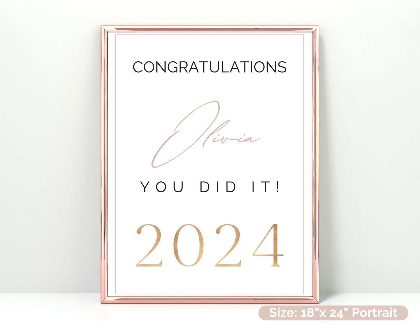 Highschool Graduation 2024 Welcome Sign Custom Name Grad Party Sign ...