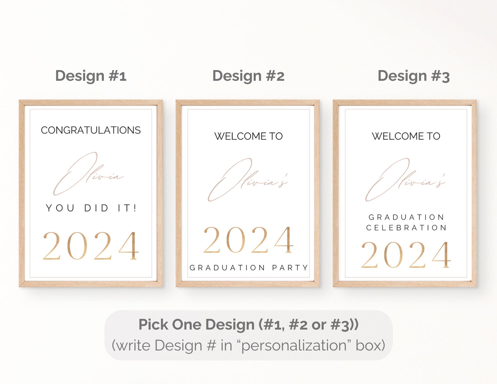 Highschool Graduation 2024 Welcome Sign Custom Name Grad Party Sign ...