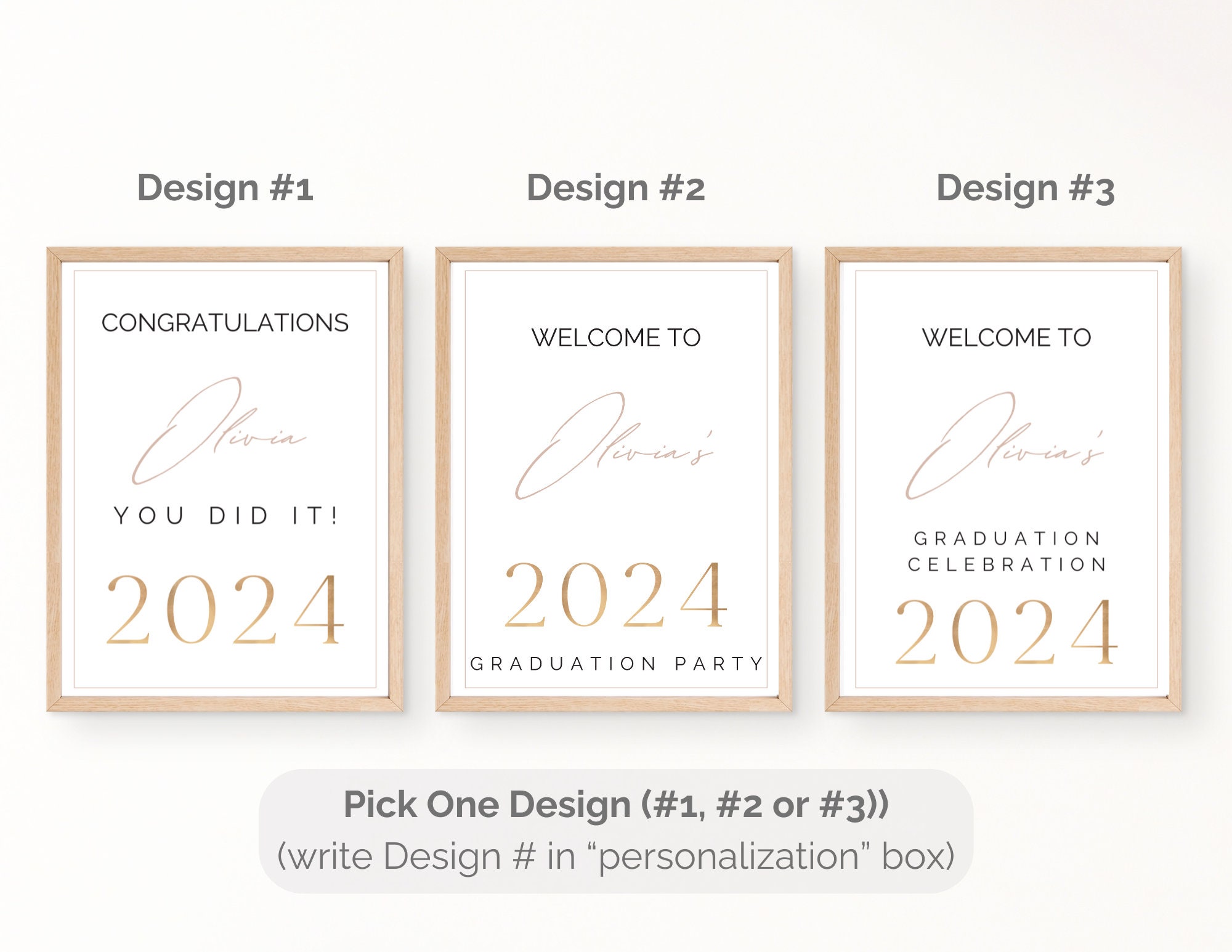 Highschool Graduation 2024 Welcome Sign Custom Name Grad Party Sign ...