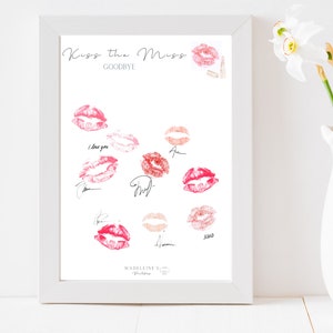 Kiss the Miss Goodbye Game Bachelorette Party Game Bridal Shower Miss ...