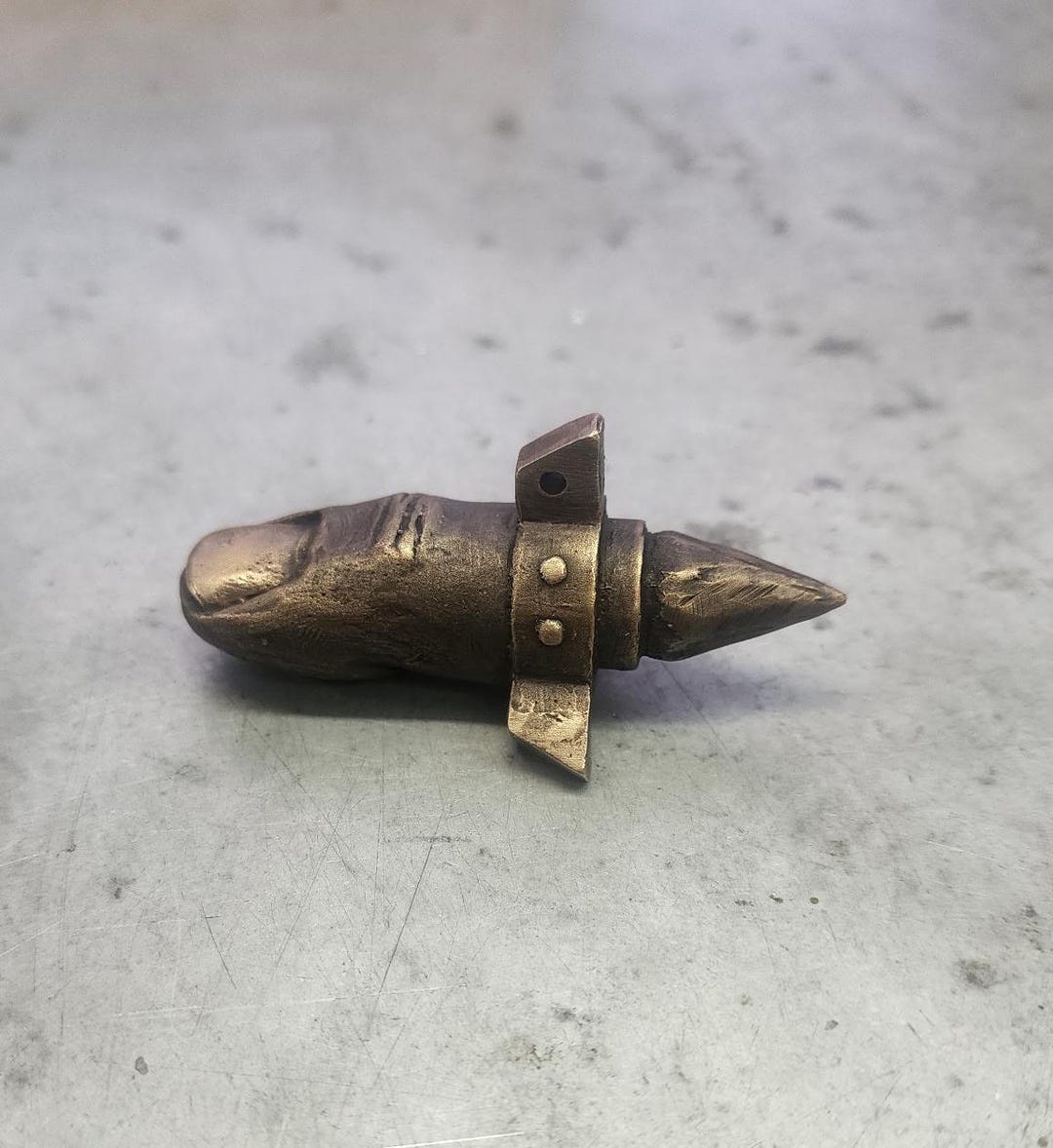 Small Missile-toe Bronze Sculpture (hole for Hanging Option on Key ...