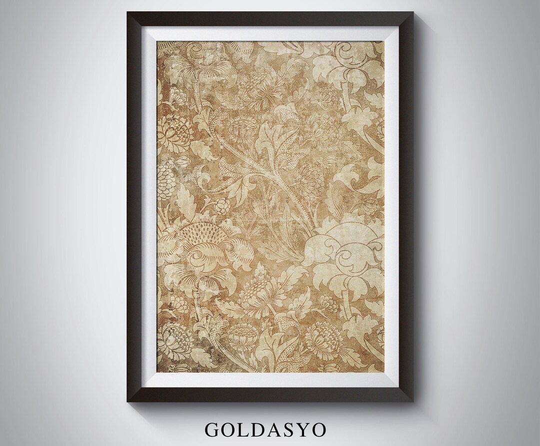 Antique Tapestry Wall Art PRINTABLE Neutral Textile Print Vintage ...