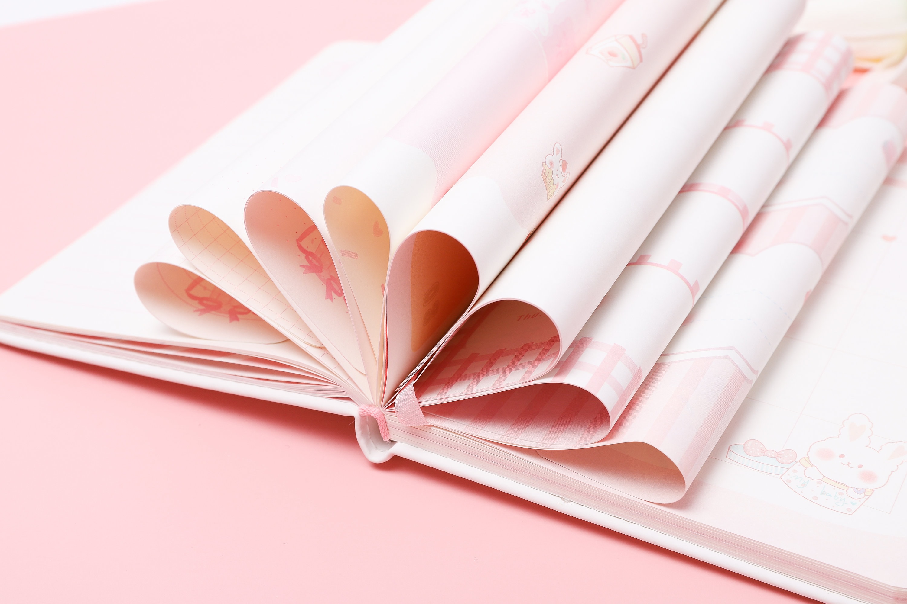 Kawaii Cherry Sweet Sauce Rabbit Notebook DIY Journal Organizer Cute ...