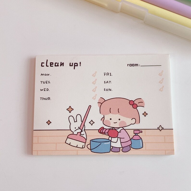 Kawaii Girl Notepads Kawaii Stationery Back to School Cute Memo Pads - Etsy
