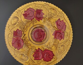 Goofus Glass Plate - Etsy