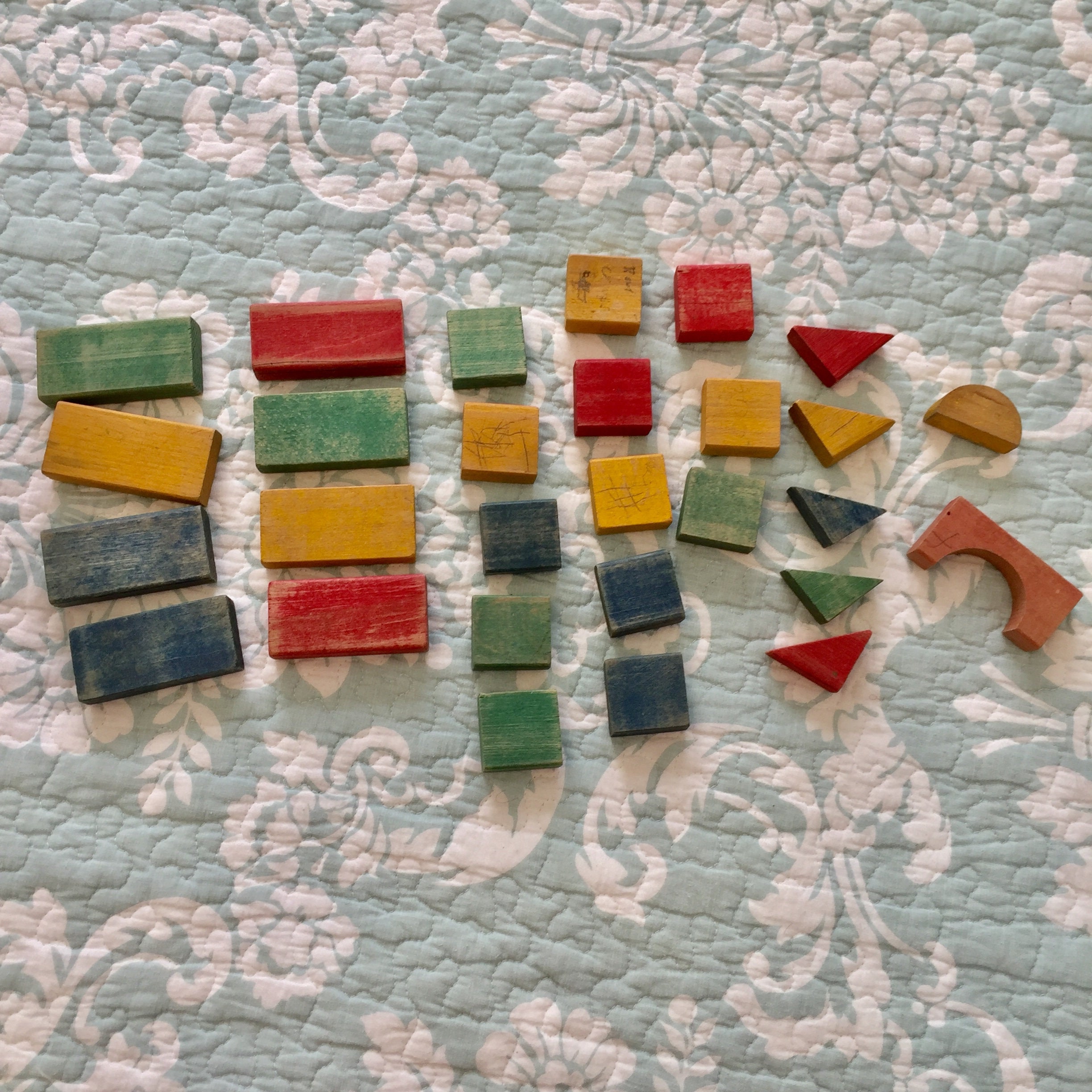 Vintage Playskool Building Blocks, Lot of 28 - Etsy