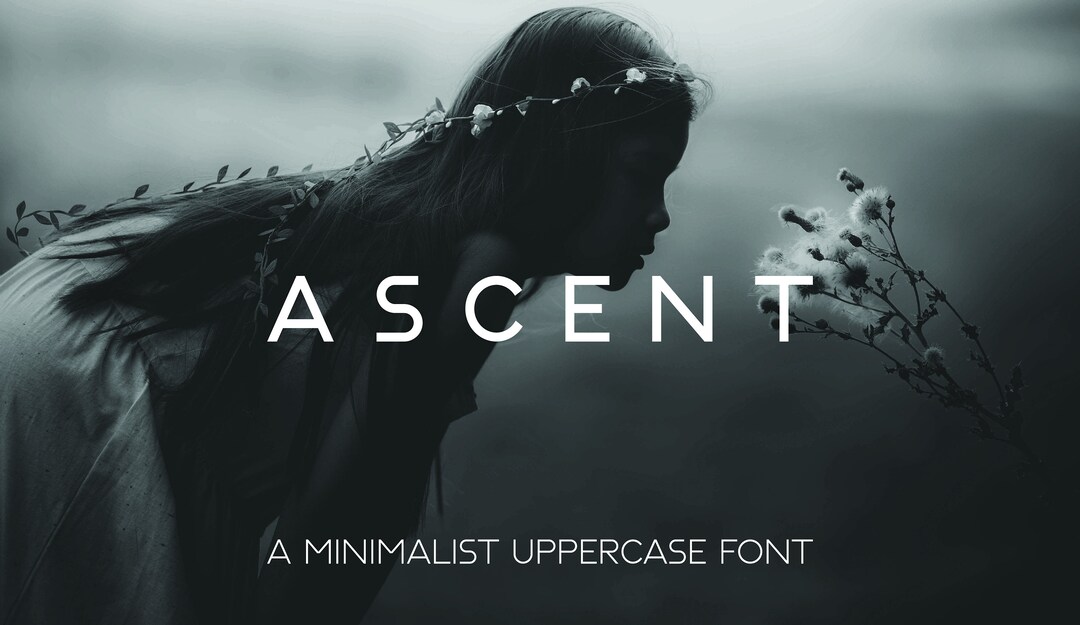 Ascent Font A Sans Serif Uppercase Typeface for Logos and Minimalist ...