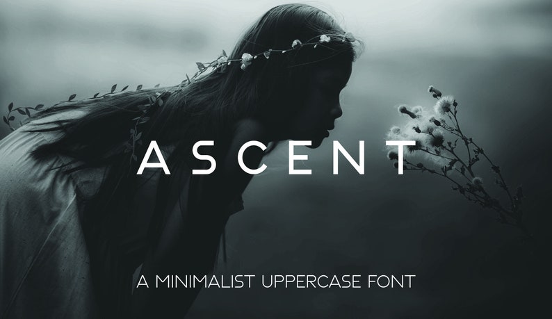 Ascent Font A Sans Serif Uppercase Typeface for Logos and Minimalist ...