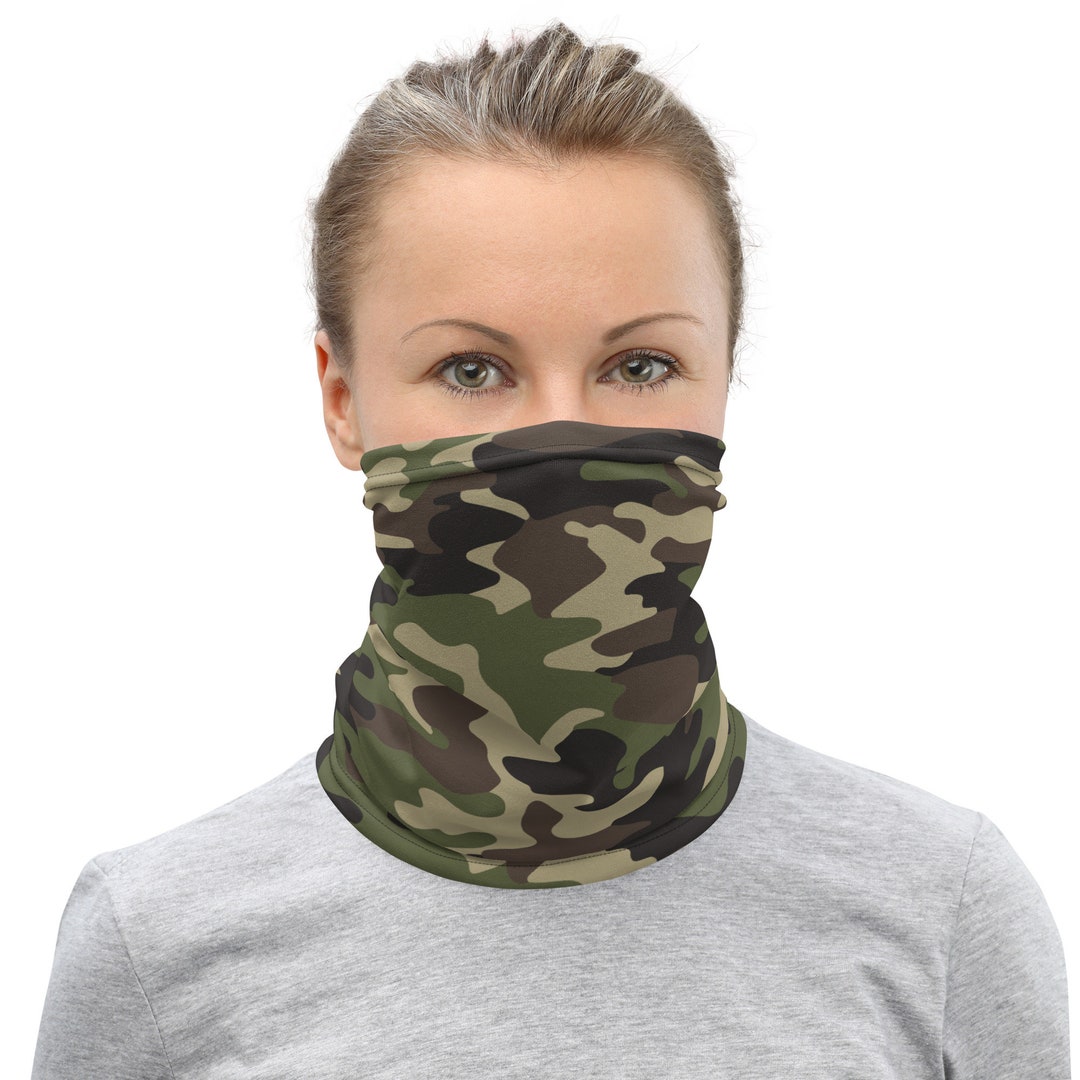 Neck Gaiter Camo Face Covering Washable Mask Headband Bandana Wristband ...