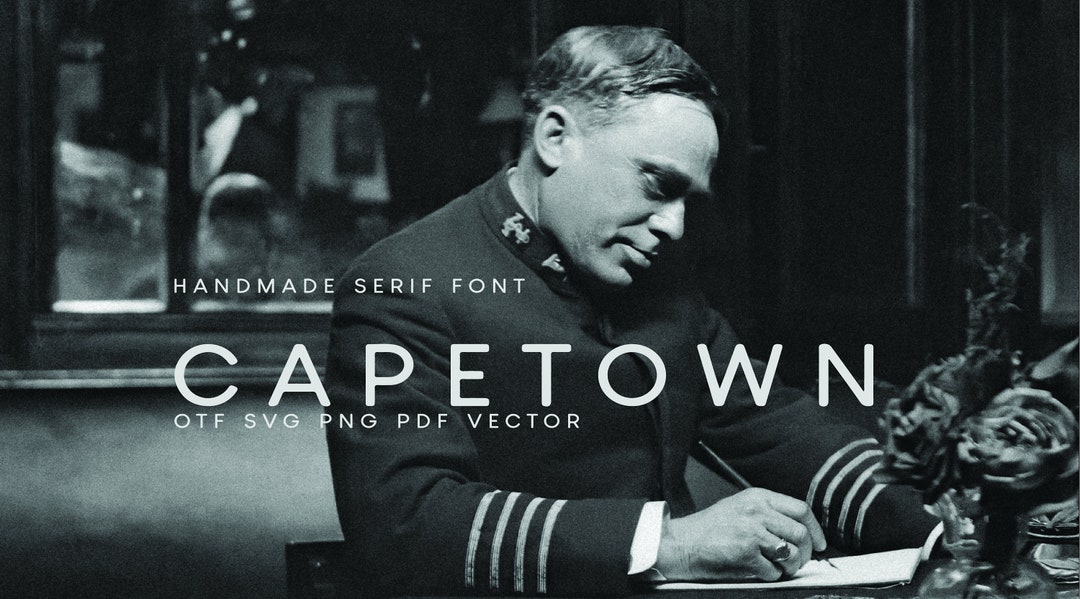 CAPE TOWN FONT Handmade Serif Otf Svg Png Pdf Files Logo Arts Crafts ...