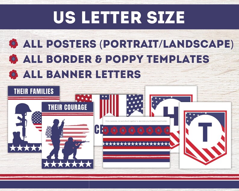 Memorial Day Bulletin Board Kit, Patriotic Decor Kit, Americana Red ...
