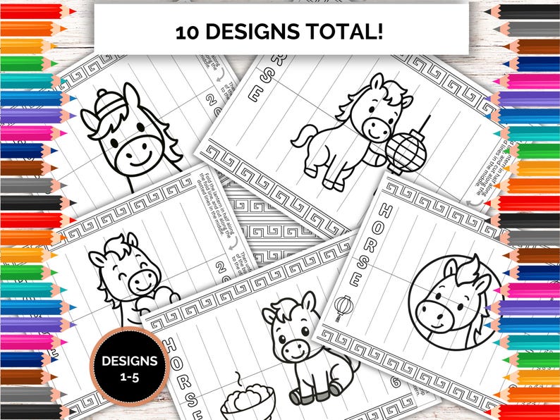 Chinese New Year Kid Activity, Year of the Horse Printable Lantern ...