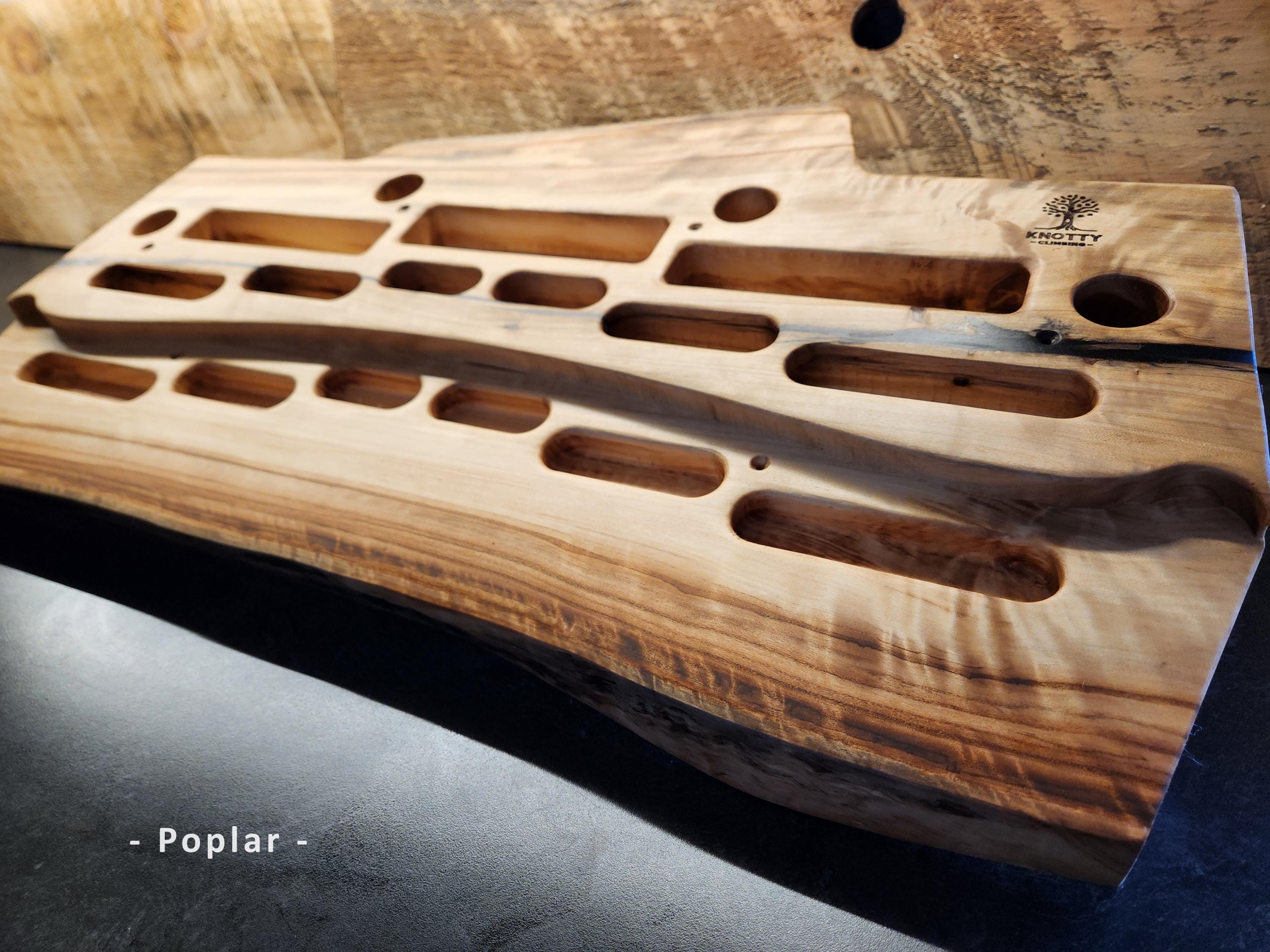 Live Edge Hangboard (black Walnut, Box Elder, Cedar, Poplar) - Etsy