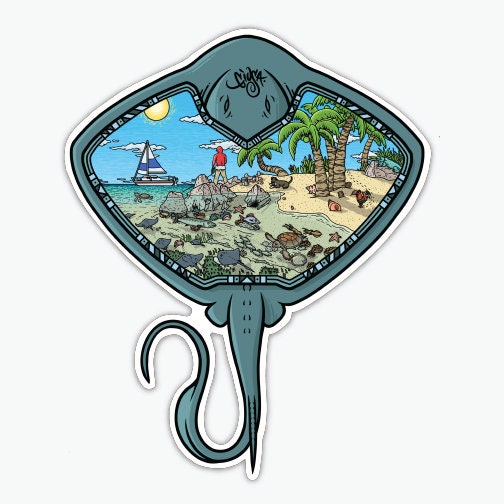 Sunray Vinyl Sticker - Etsy