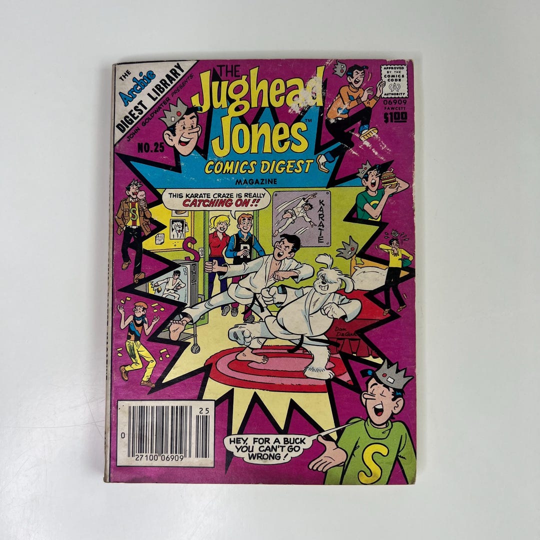 Vintage 1982 the Jughead Jones Comics Digest Magazine No. 25 - Etsy
