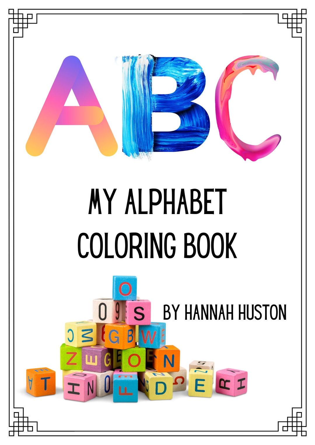 Alphabet Coloring Book Printable for Kids and Toddlers - Etsy