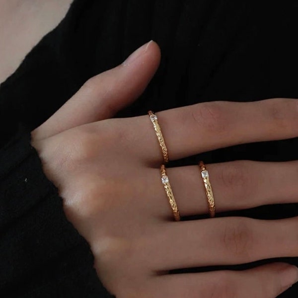 Hammered Copper Ring - Etsy