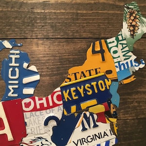 United States License Plate Map - Etsy