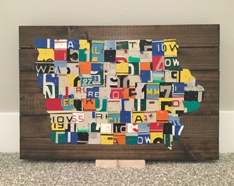 Iowa License Plate Svg - Etsy