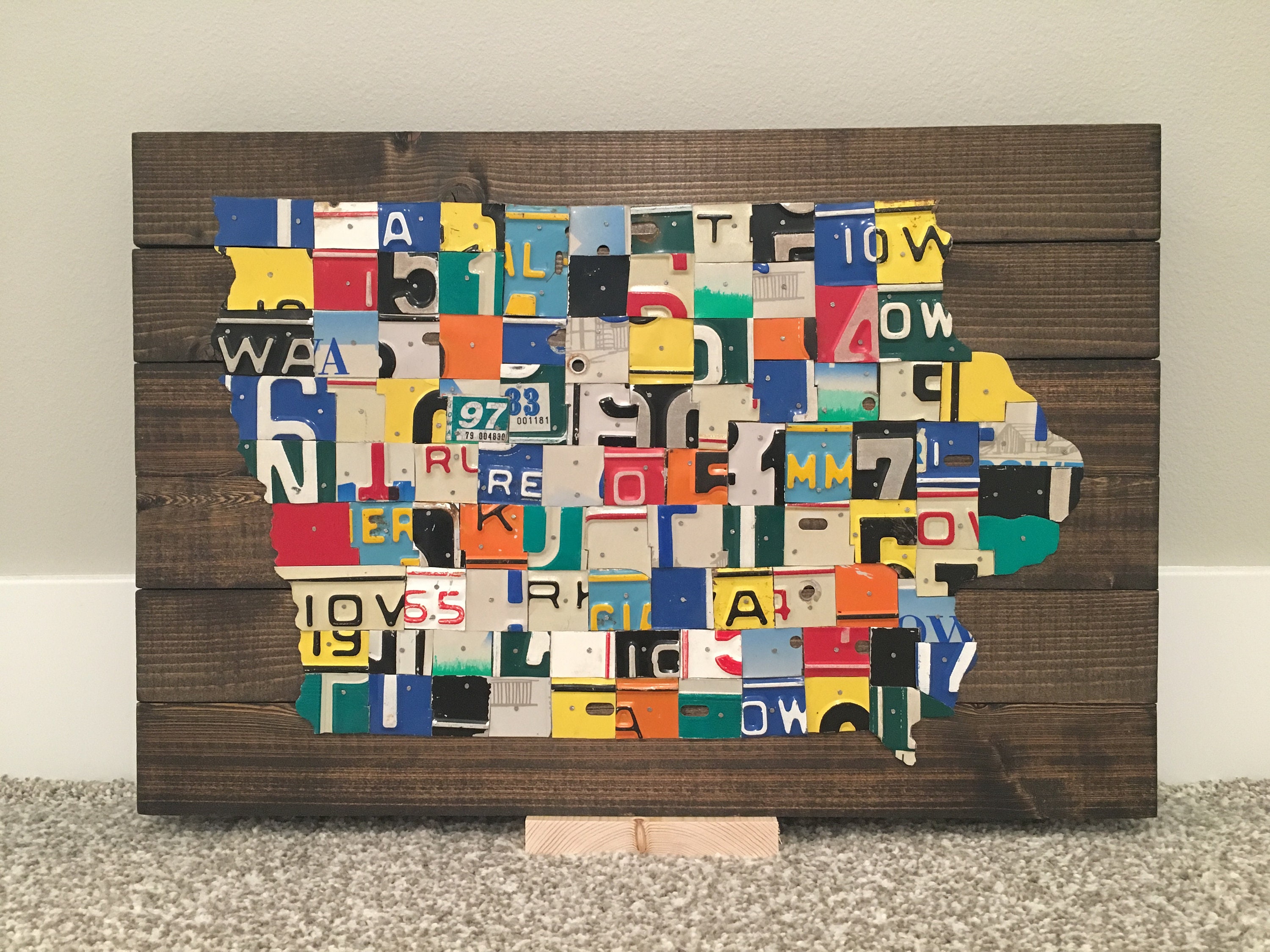 State License Plate Maps - Etsy