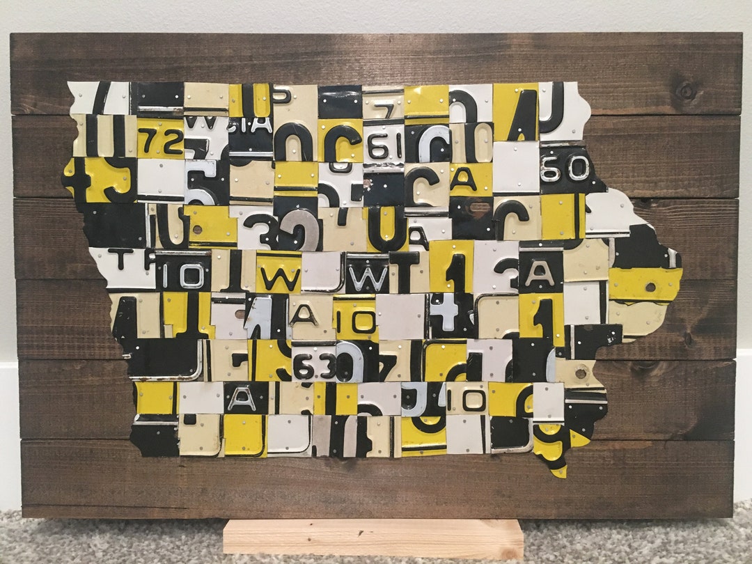 State License Plate Maps - Etsy