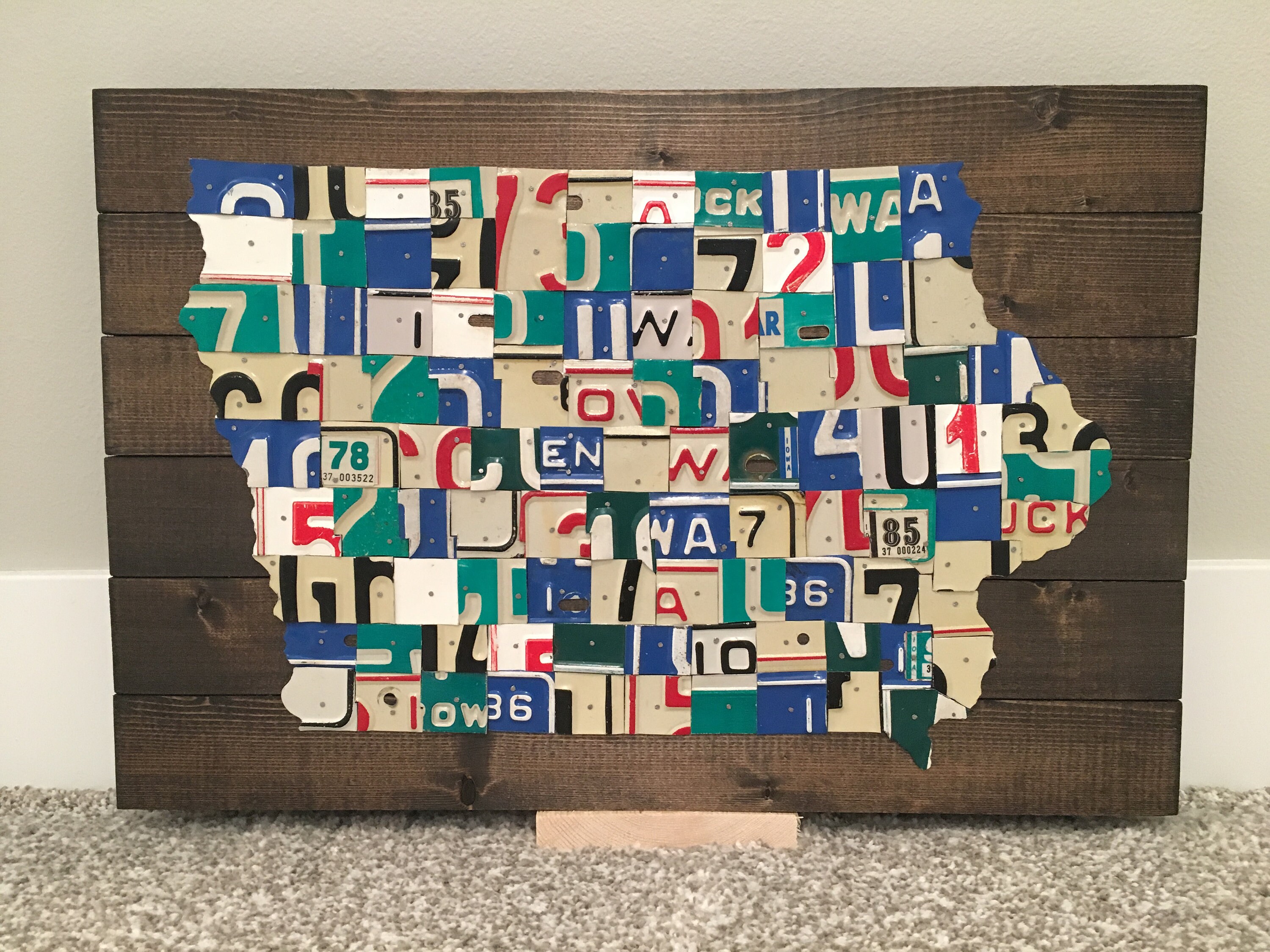State License Plate Maps - Etsy