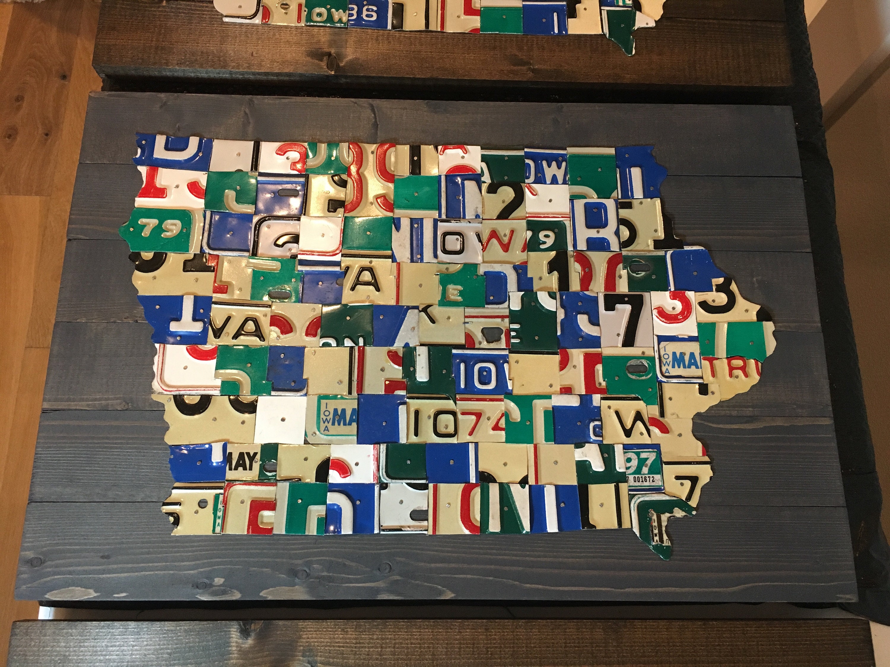 State License Plate Maps - Etsy
